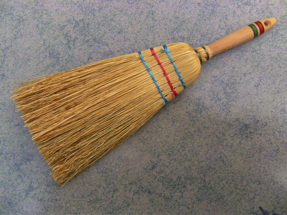 Small Natural Broom Yucca-corn Fiber Bristles-wood Handle - Etsy