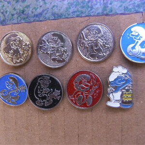 Smurfs Pin Colletcion - Lot of 8 Different Pin Badge - Smurfs Smurfette ...