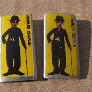 Charlie Chaplin Vintage Pin Badges Lot of 2 - Etsy
