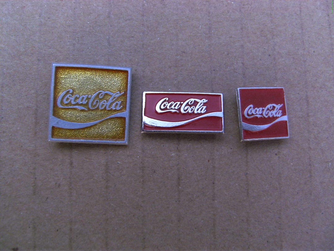 Coca Cola - Vintage Pin Badges Lot of 3 - Etsy