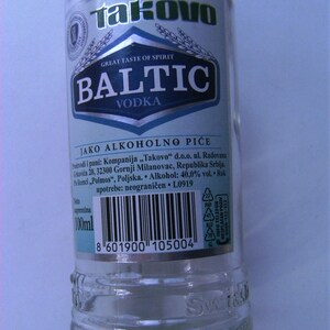 Little Empty Glass Bottle - BALTIC Vodka - Etsy