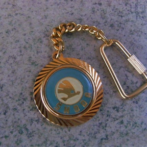 Škoda Logo Auto-vintage Keyring Keychain Blue - Etsy