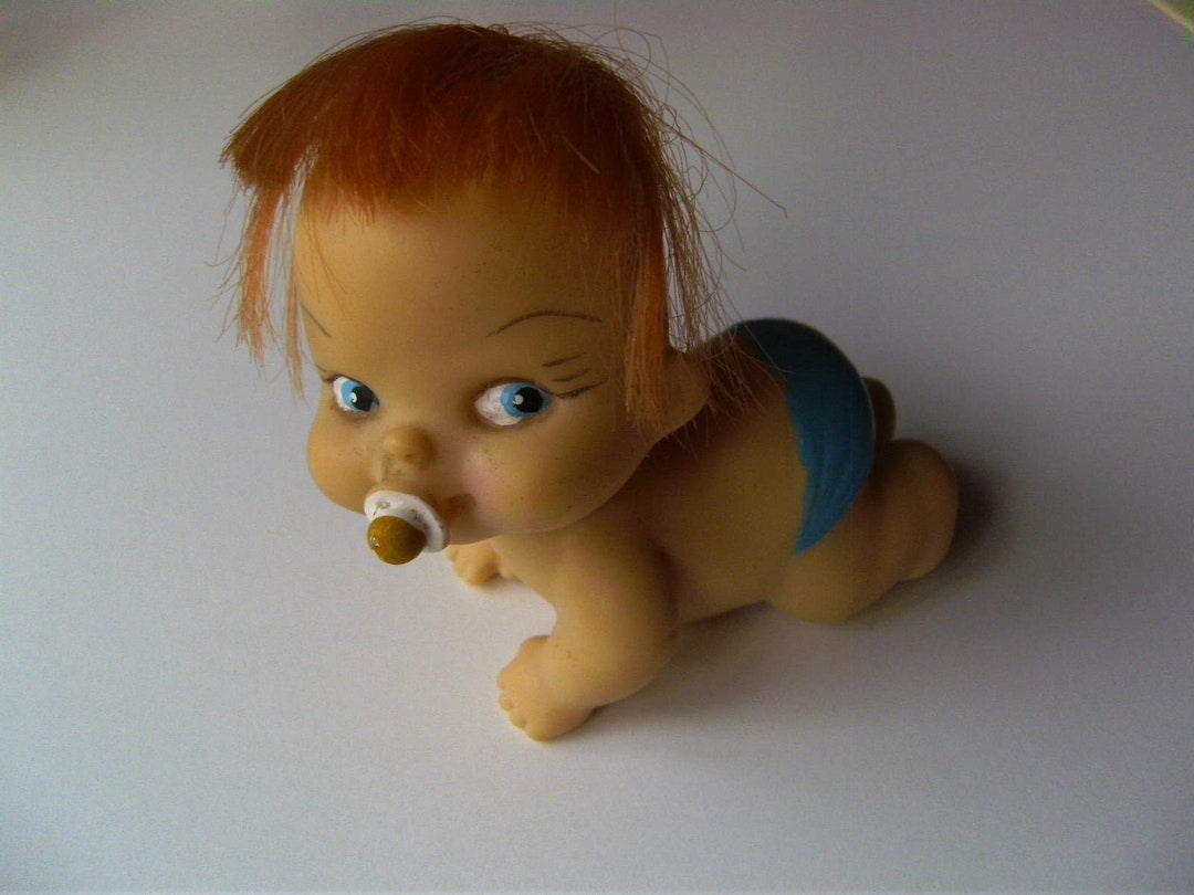 Vintage Small Rubber Toy Baby - Etsy