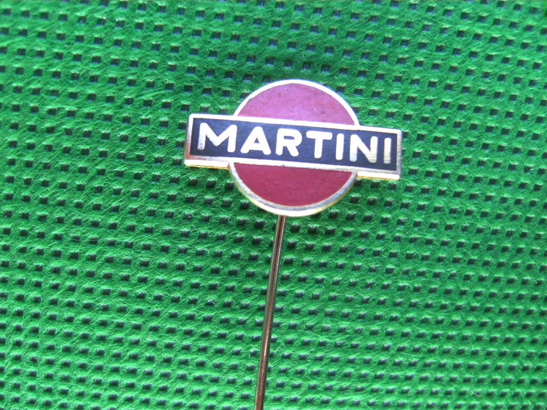 Vintage Martini Brand Cocktail Vermouth Italy Drink Logo Vintage Pin ...