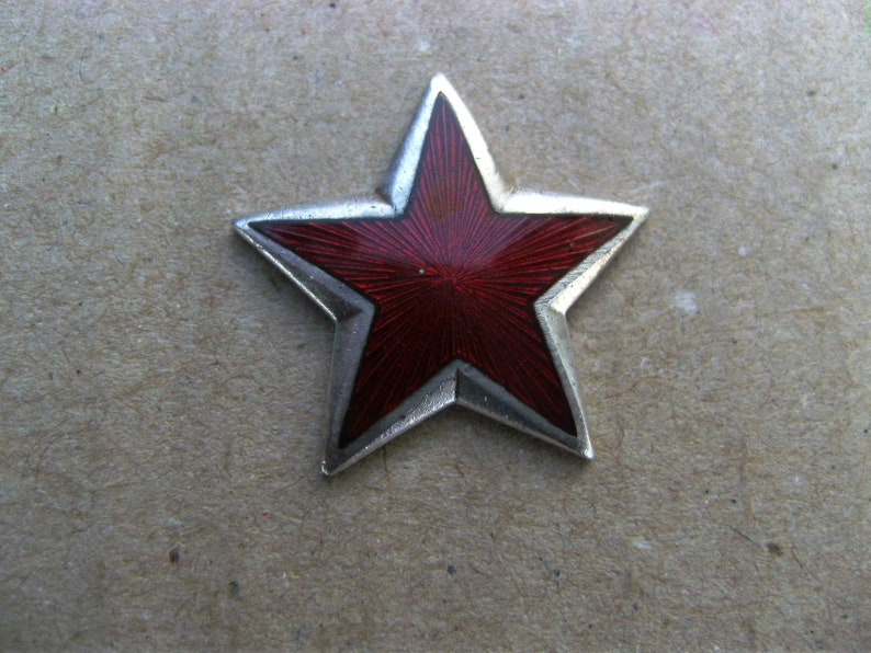 Vintage Yugoslav Soldiers Cap Badge Red Star - Etsy