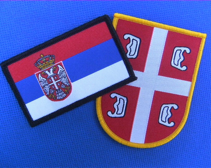 Army of Republic Serbia - Emblem Insignia & Serbian Flag Sleeve Patches - Etsy