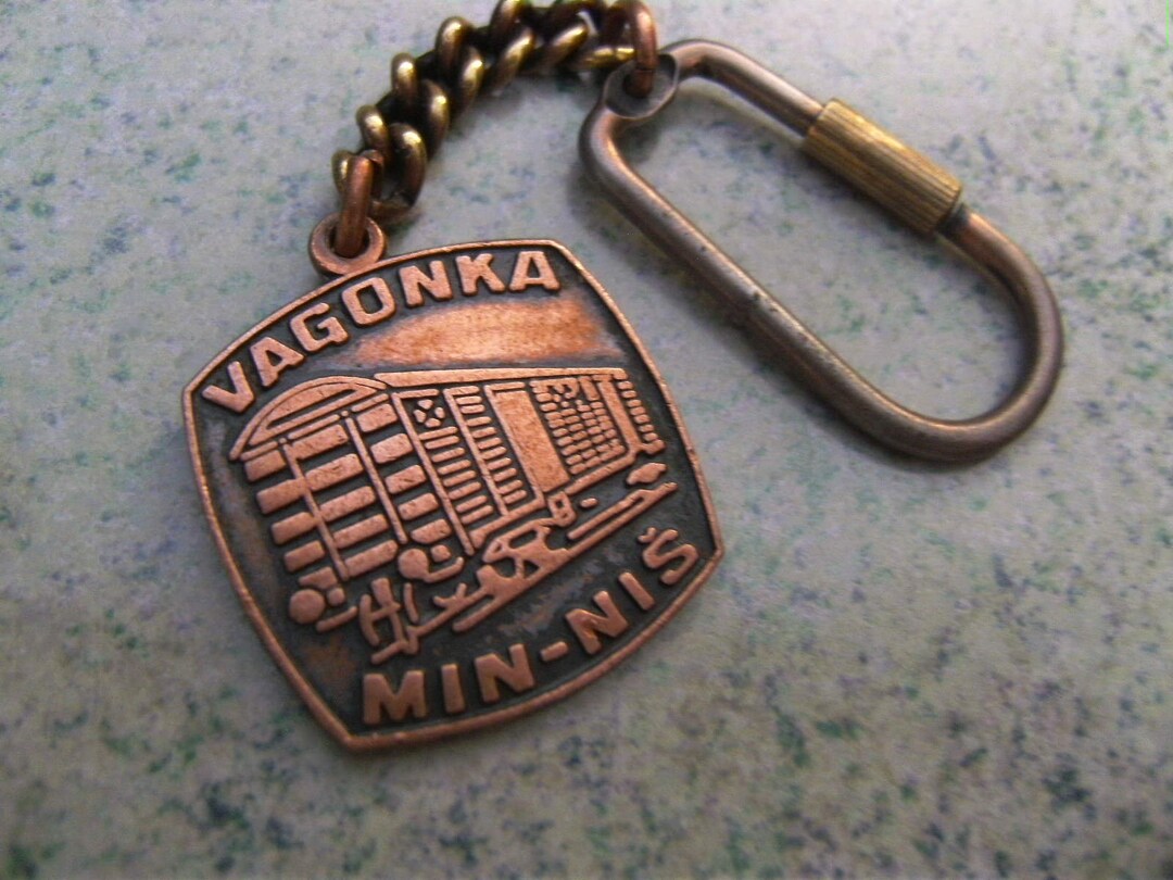 Wagon Vagonka Min Niš Railway Vehicle Factory-vintage Keyring Keychain ...