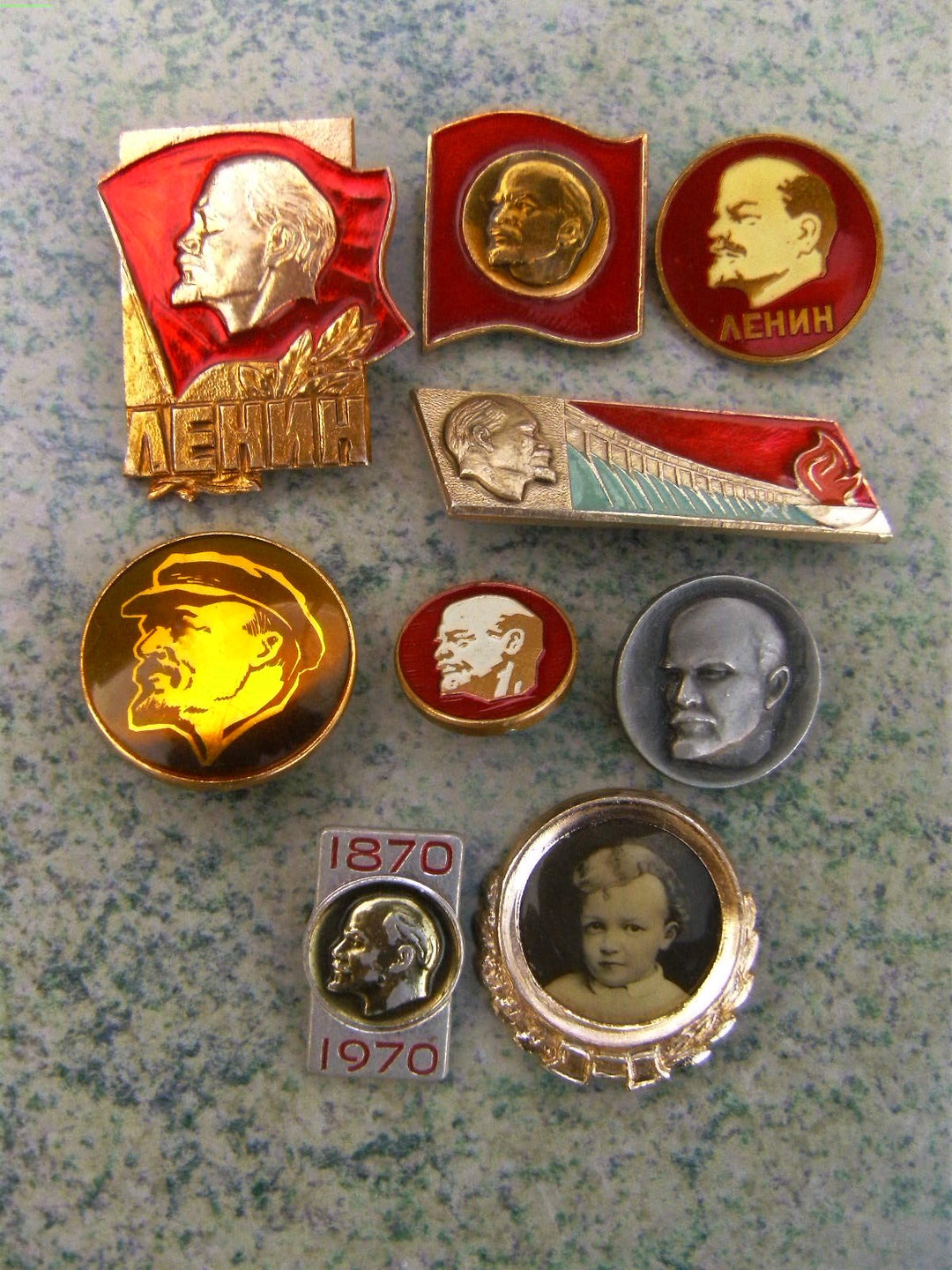 LENIN Communist Leader of Soviet Union Lot of 9 Pin Badges - Etsy