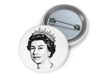 Queen Elizabeth Ii Buttons - Etsy