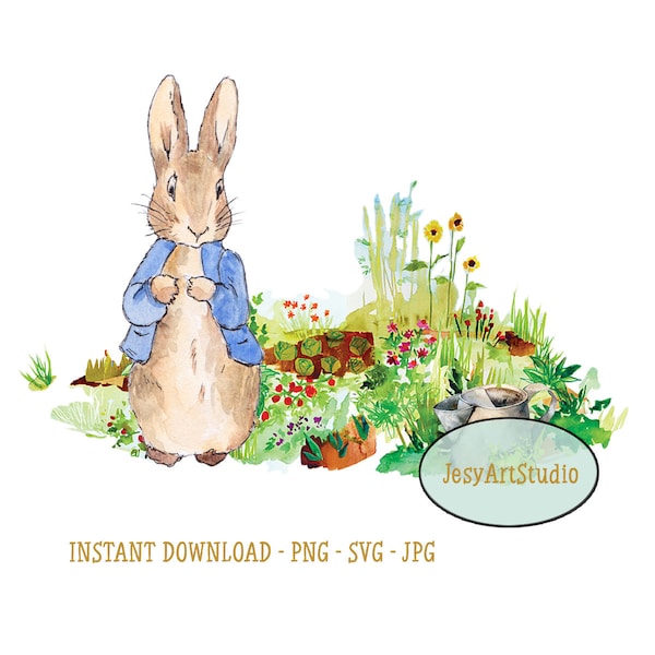 Peter Rabbit Clipart - Etsy