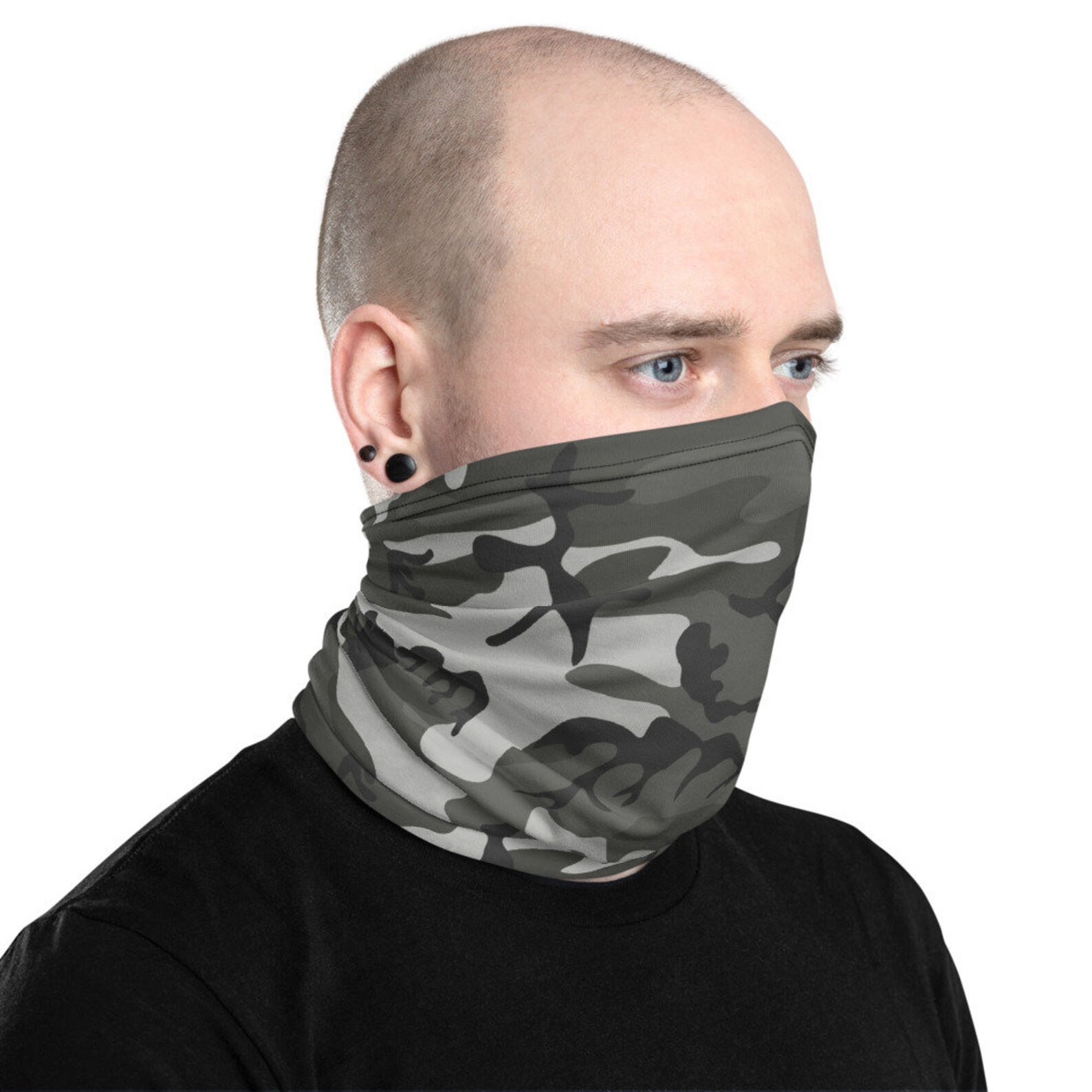 Camouflage Cameo Face Cover, Washable Reusable Mask Neck Gaiter, Camo ...