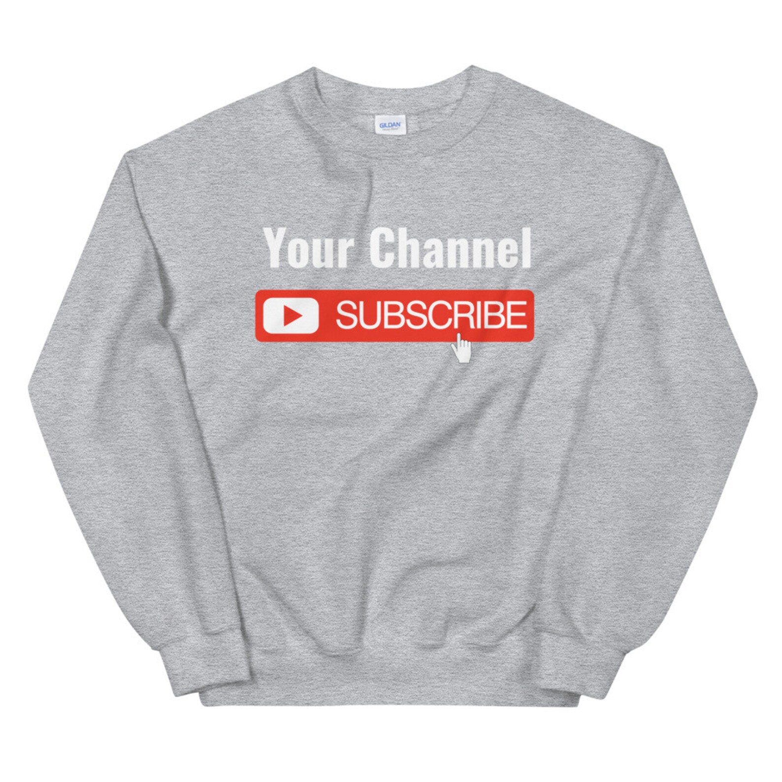 Youtube Personalized Shirt Subscribe YOUTUBE Your Channel - Etsy