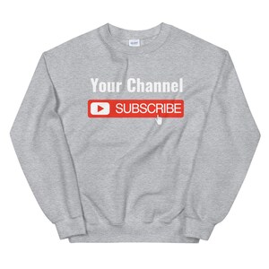 Youtube Personalized Shirt - Subscribe YOUTUBE Your Channel Custom T ...