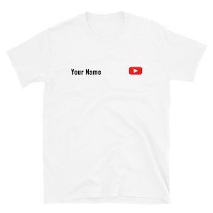 Youtube Personalized Shirt - Youtuber Viral Channel Gaming Vlogger ...