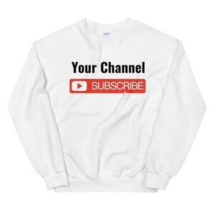 Youtube Personalized Shirt Subscribe YOUTUBE Your Channel Custom T ...