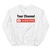Youtube Personalized Shirt Subscribe YOUTUBE Your Channel Custom T ...