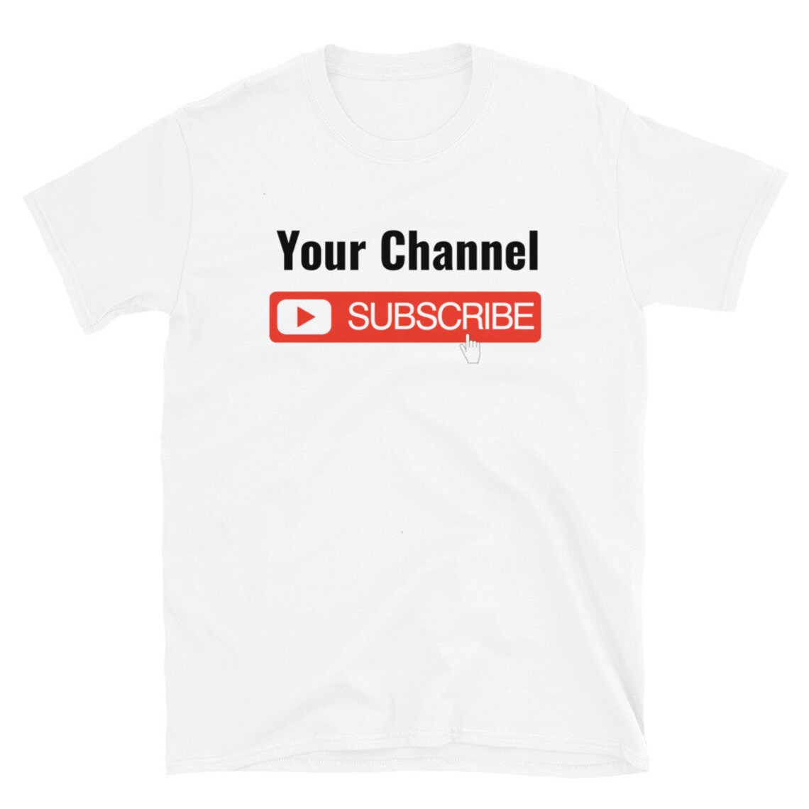 Youtube Personalized Shirt - Subscribe YOUTUBE Your Channel Custom T ...