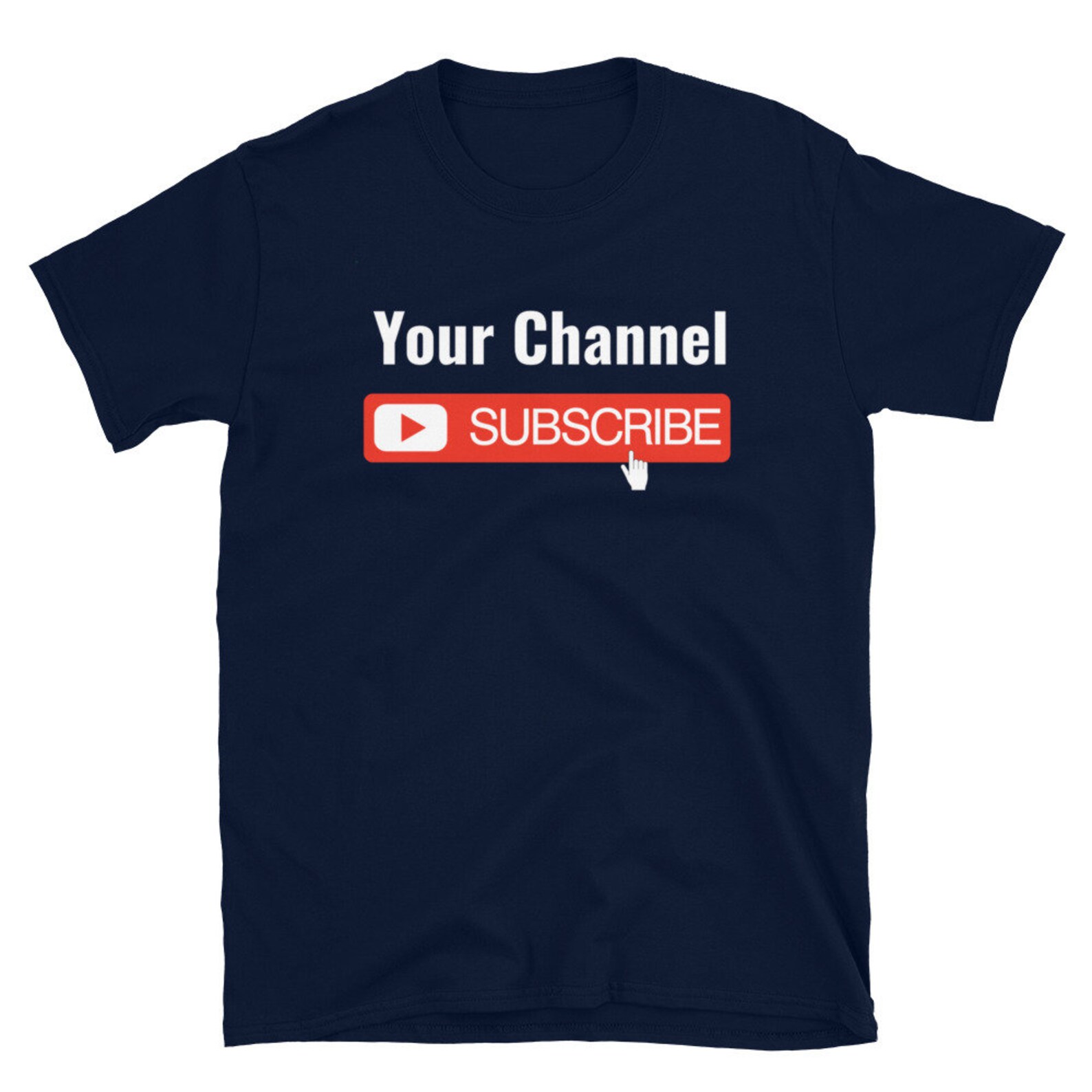 Youtube Personalized Shirt - Subscribe YOUTUBE Your Channel Custom T ...