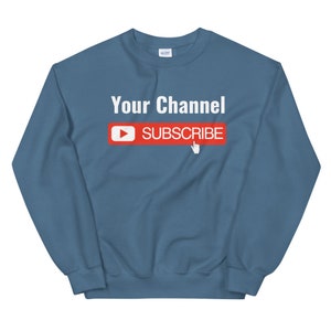 Youtube Personalized Shirt - Subscribe YOUTUBE Your Channel Custom T ...