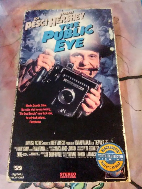 The Public Eye Vhs 1993 VideoTape VG | Etsy