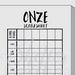 Printable Digital Download: ONZE Card Game Scorecard in Two Sizes--5x7 ...