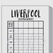 Printable Digital Download: LIVERPOOL Card Game Scorecard in Two Sizes ...