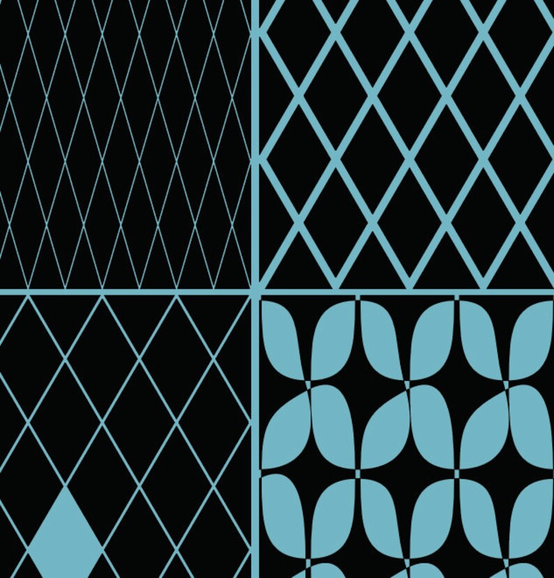 Diamond Seamless Patterns 6 Patterns and 6 Inverse Patterns; EPS JPG ...