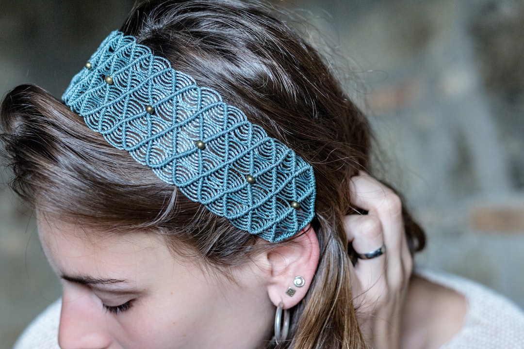 Large Macrame Hair Band - Etsy