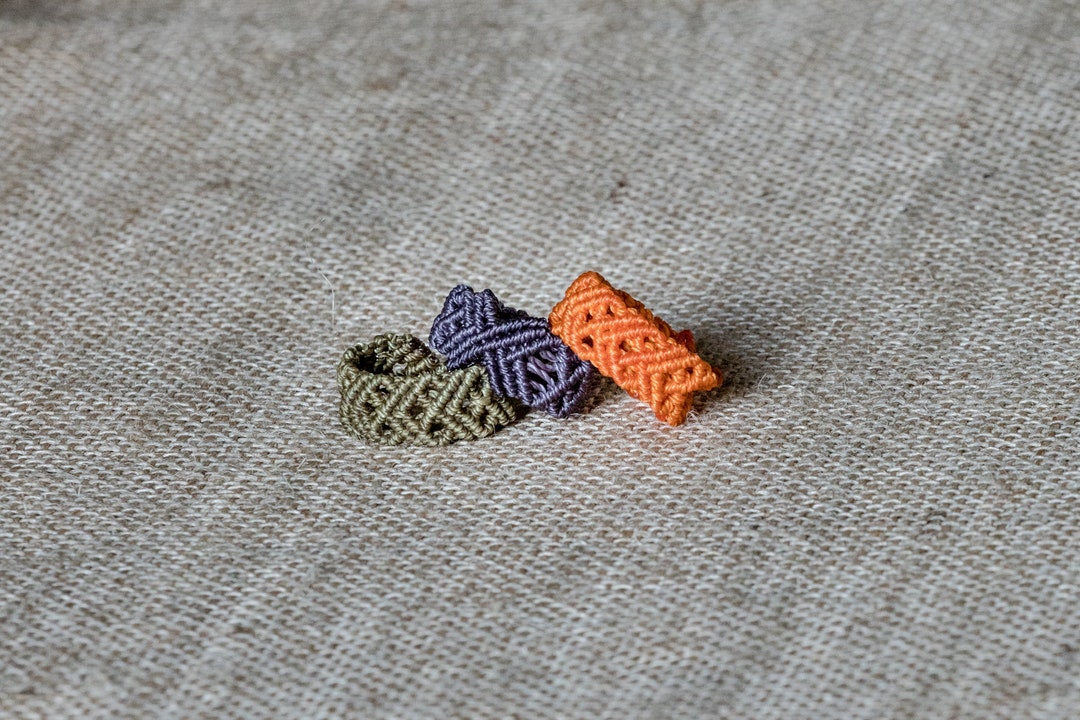 Unisex Macrame Band Ring - Etsy