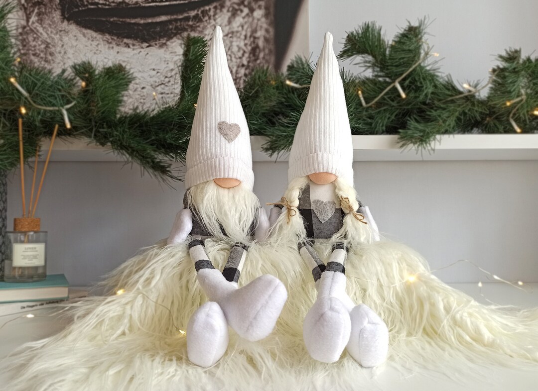 Rustic Holiday Gnomes, Farmhouse Christmas Decorations, Winter Gnome ...