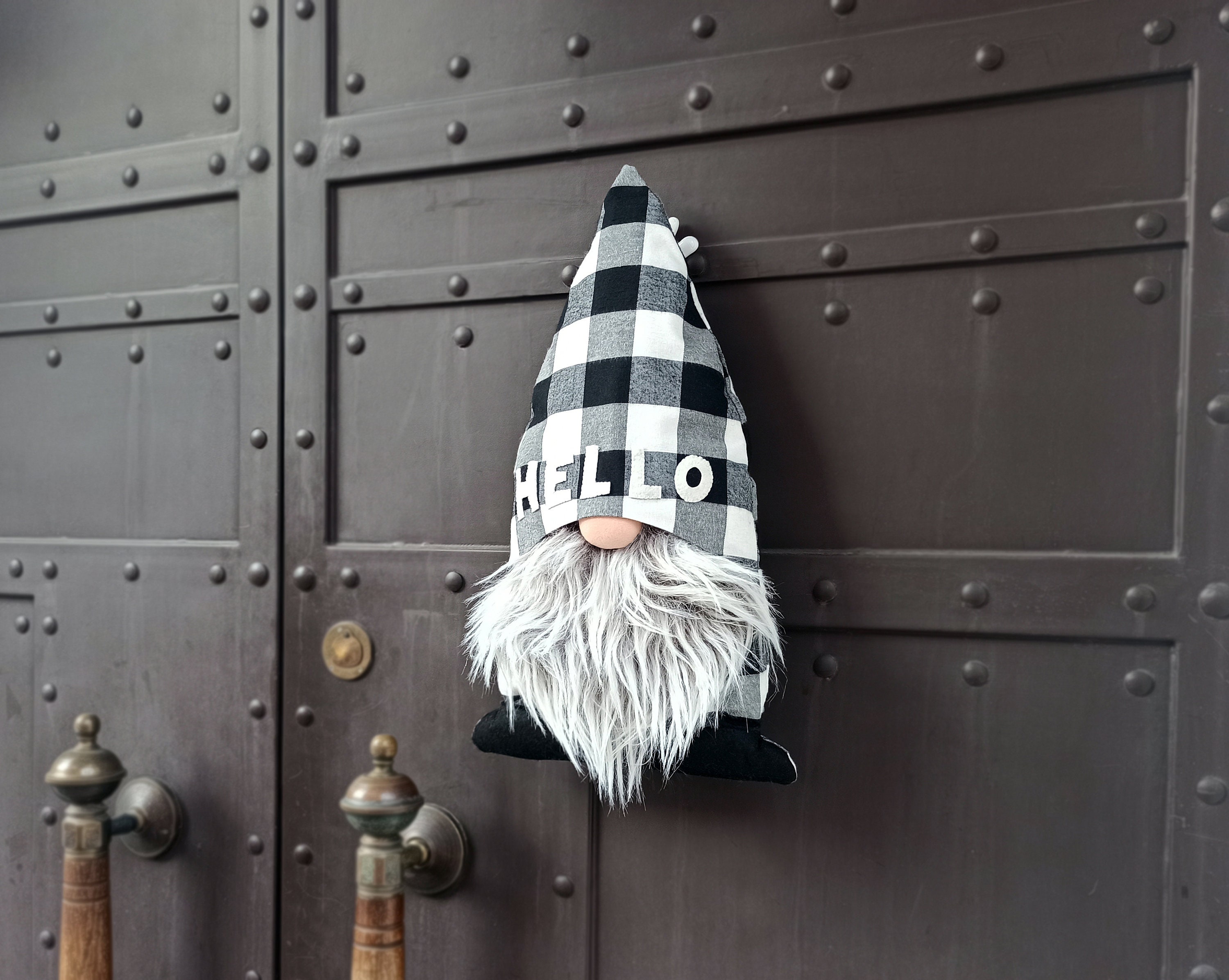 Gnome Door Hanger Personalized Gnomes Front Door Decor New - Etsy Israel
