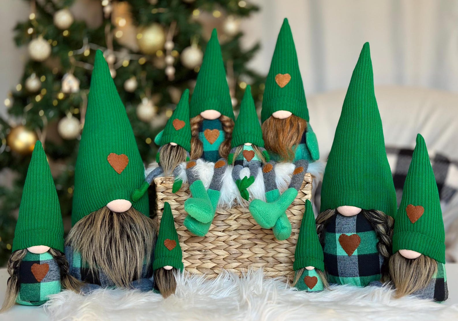 Rustic Christmas Gnomes Holiday Decorations - Etsy