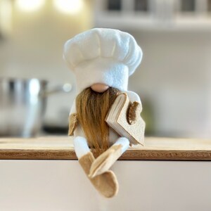 Elegant Female Chef Gnome Figurine - Ideal Gift for Culinary Ladies on ...