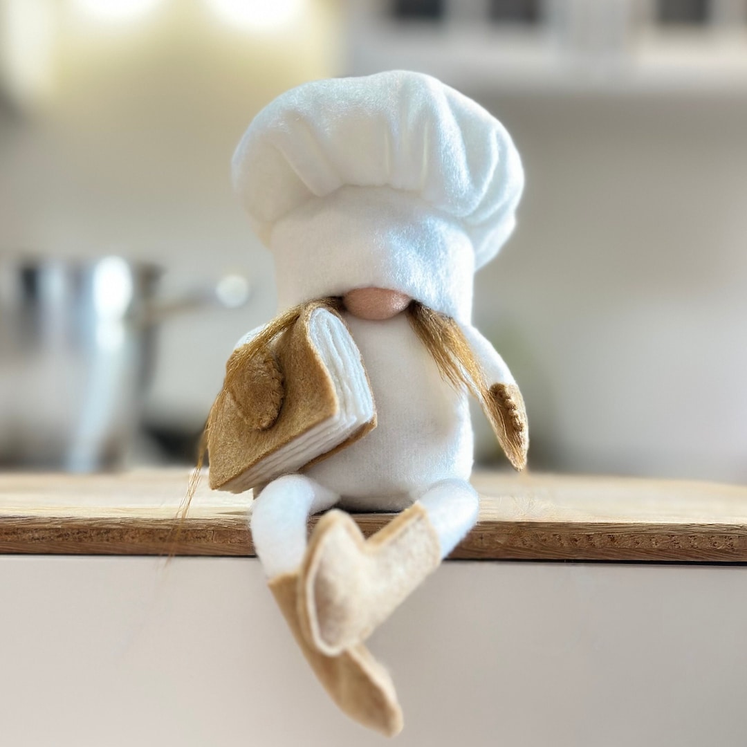 Elegant Female Chef Gnome Figurine - Ideal Gift for Culinary Ladies on ...
