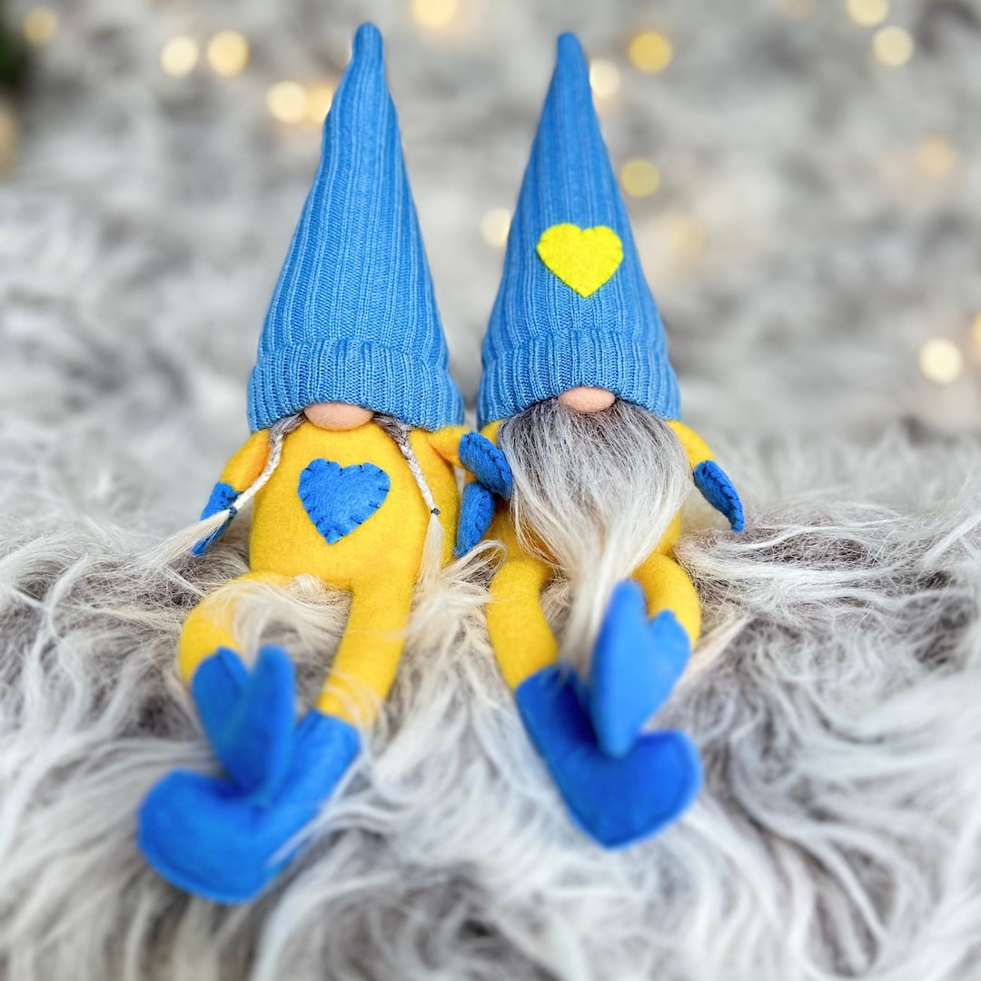 Home Gnomes Made in Ukraine, Ukrainian Gnomes, Tomte Gnome, Yellow and ...