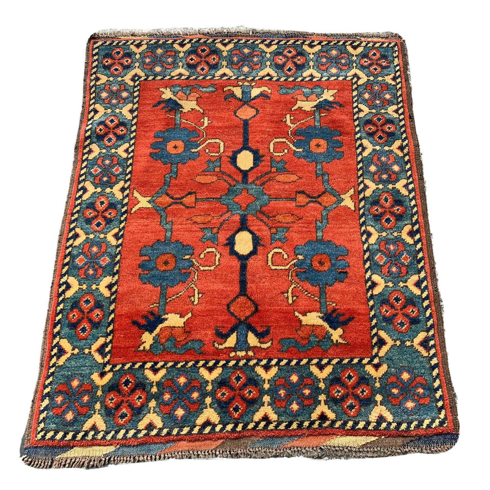 Vintage Afghan Kargai Rug ,feiner Handgeknüpfter Orientteppich Afghan ...