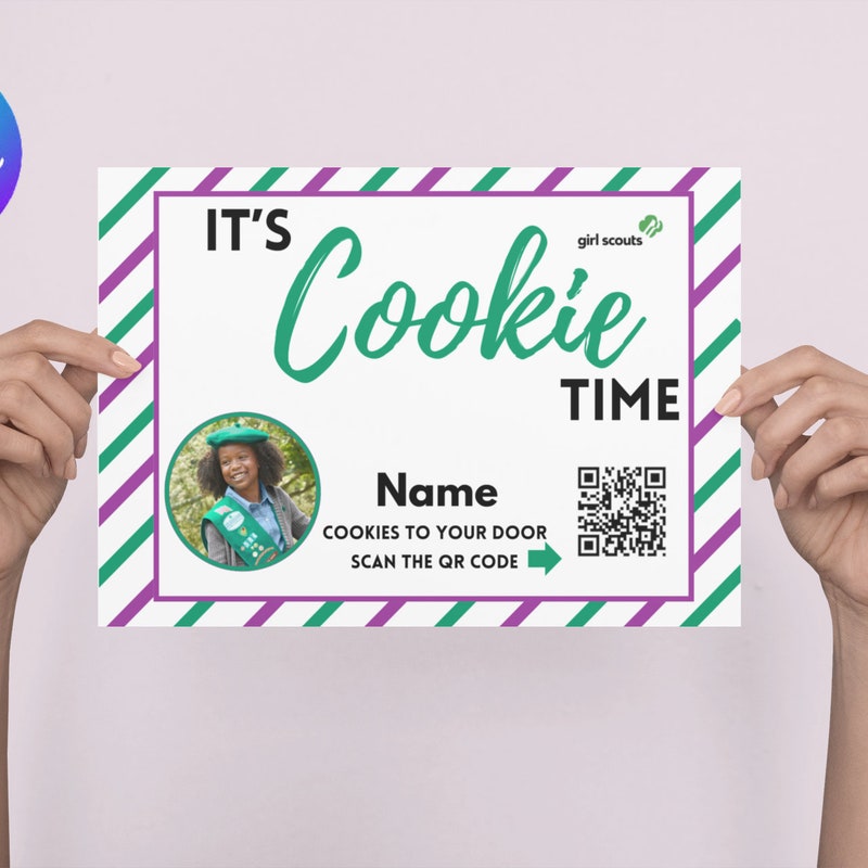 Girl Scout Cookie Flyer Qr Code - Etsy