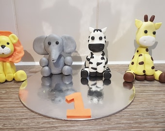 Animal cake topper | Etsy