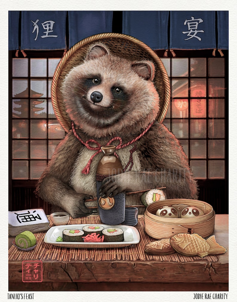 Tanuki's Feast - Etsy