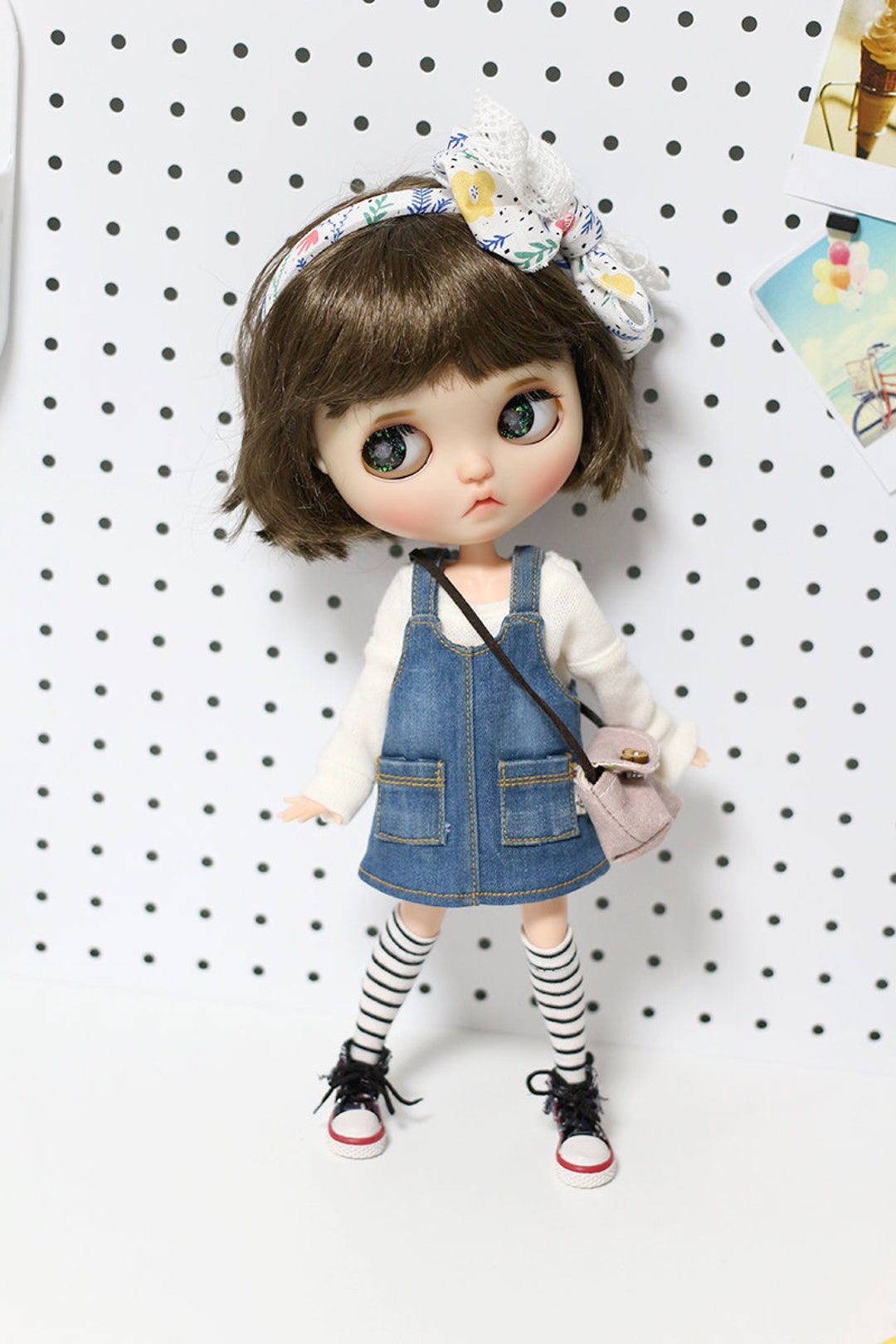 Blythe Pullip Doll Clothes / Washing Denim Jumper Suspender - Etsy