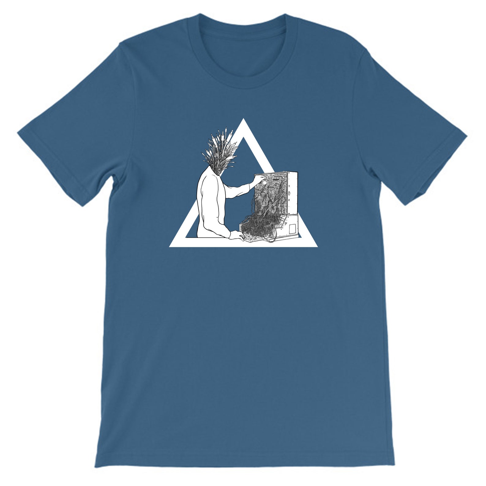 Modular Synth Head T-shirt Synthesizer Analog Patch Cables - Etsy