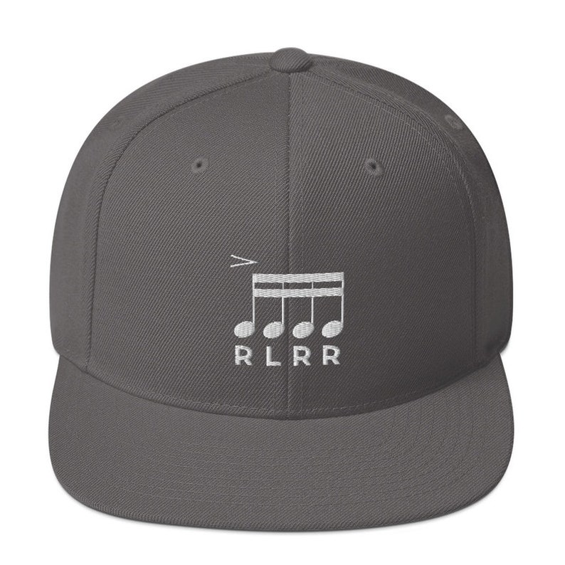 Embroidered Paradiddle or Other Drum Rudiment Snapback Hat, Drummer ...
