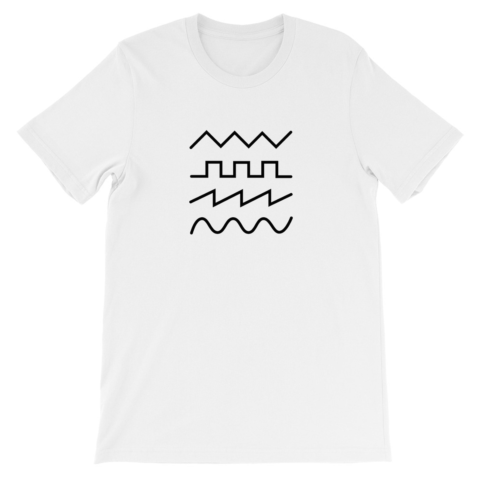 Synth Oscillator T-shirt, Saw, Square, Triangle and Sine Wave ...