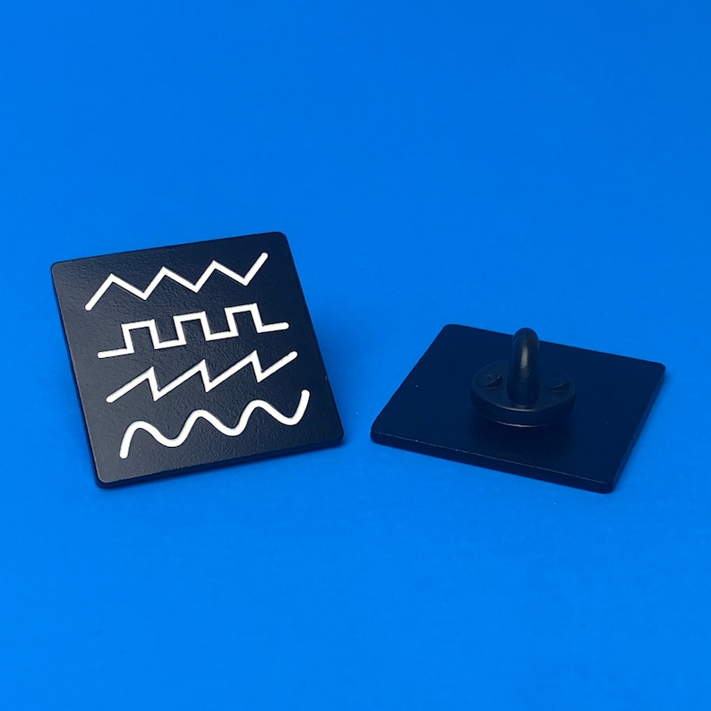 Waveform Enamel Pin, Button, Modular Synth, Electronic Music ...