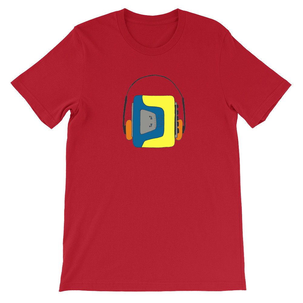 Vintage Cassette Walkman T-shirt Tape Player 80's Retro - Etsy
