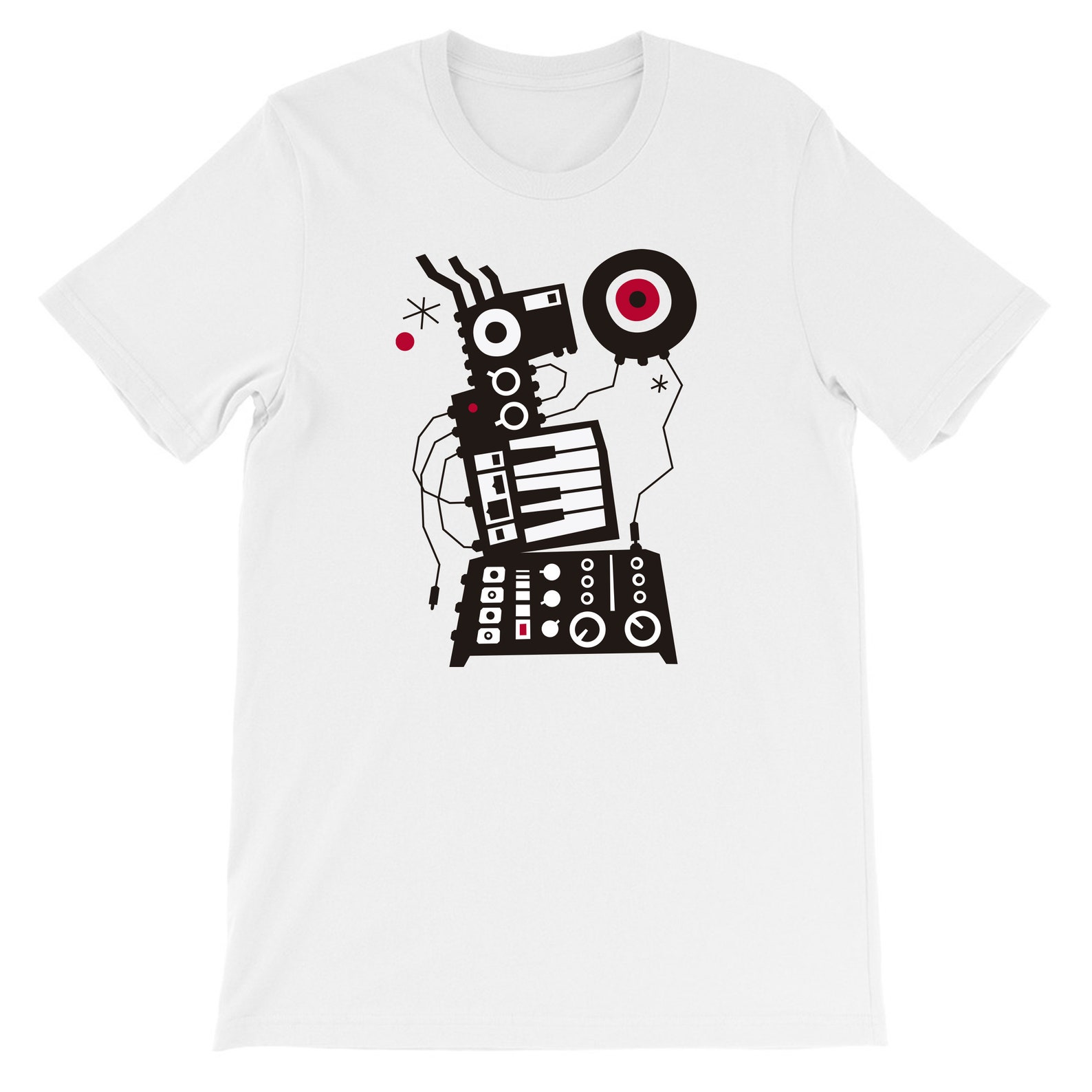 Abstract Synth Creature Electronic Music T-shirt, Synthesizer Tee - Etsy