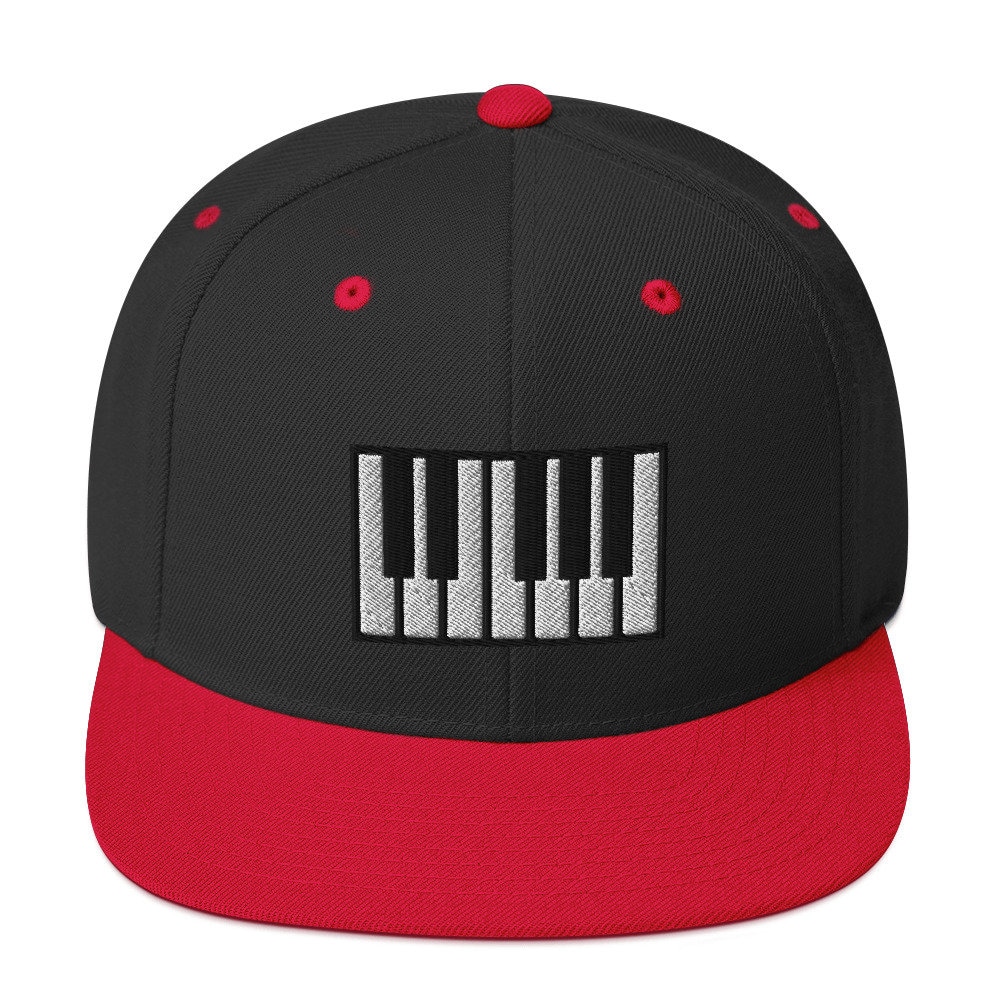 Embroidered Piano Keyboard Snapback Hat Synth Synthesizer - Etsy
