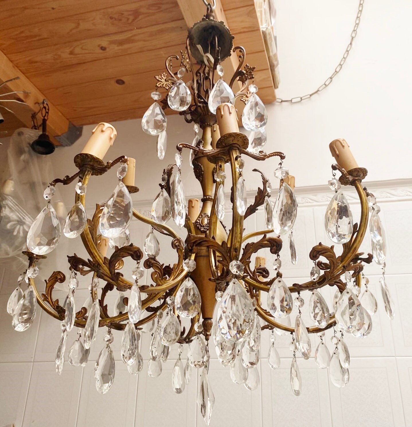 Stunning 12-flame Crystal Chandelier - Etsy