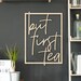 But First Tea - Wall Sign - Wooden - Art Hallway Entrance Kitchen Tea ...