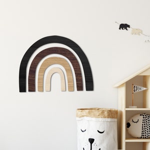 Scandi Rainbow - Wooden Wall Decor - Nursery - Home Art Kids Room ...